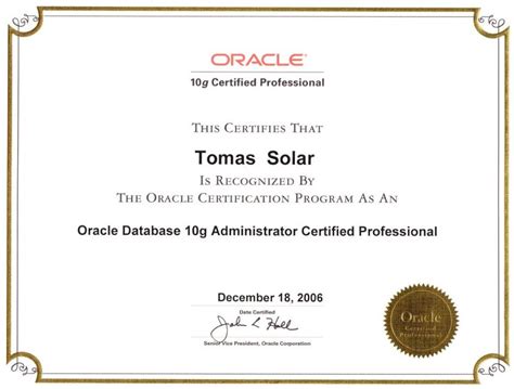 oracle database administrator certification lalafsin