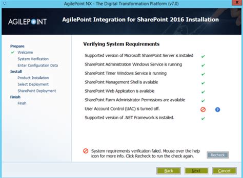 troubleshooting agilepoint sharepoint integration on premises installation