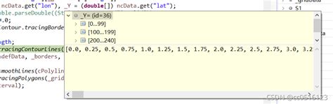wcontour tracingcontourlines生成等值线 java lang