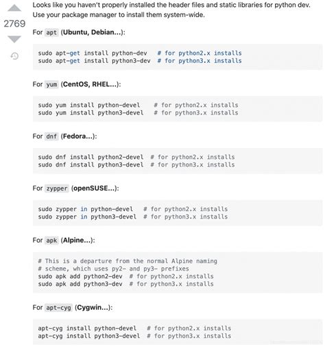 fatal error python h no such file or directory programmerah