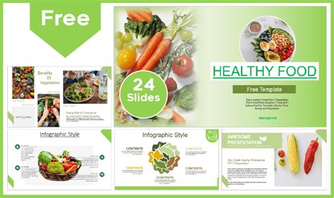 Plantilla De Alimentación Saludable Plantillas Para Powerpoint Y
