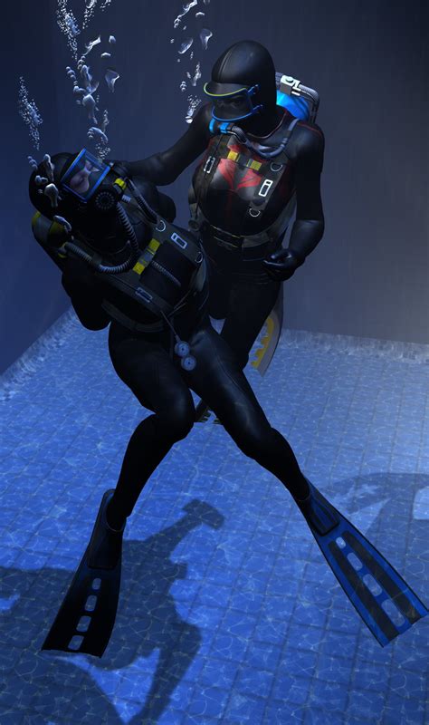 Erotic Scuba Art Frogwoman