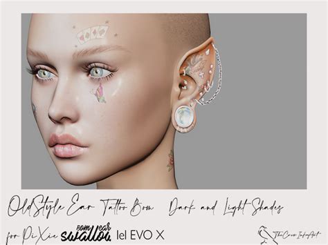 Second Life Marketplace Thecrowinkart Old Style Tattoo Layer For