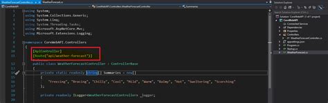 create a simple asp core web api
