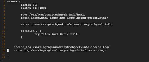 how to set up nginx server blocks virtual hosts on