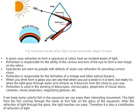 What Are The Applications Of Refraction In Our Everyday Life