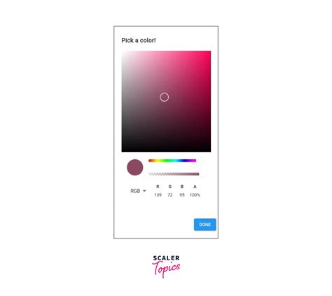 how to make color picker in flutter scaler topics