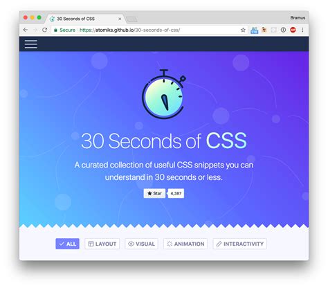 30 seconds of css