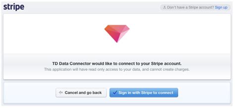 stripe import integration integrations treasure data product