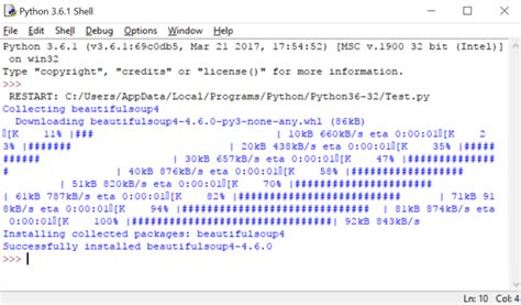 python how to install 3rd party modules without the command prompt