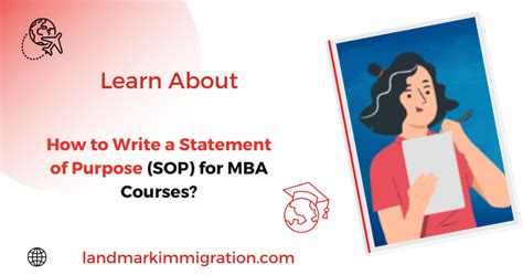 How To Write A Statement Of Purpose Sop For Mba Courses Landmark