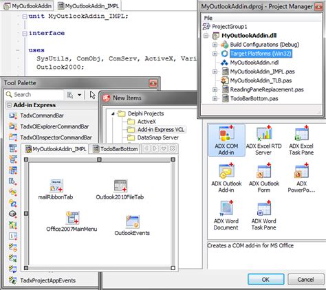 office com addin plugin in delphi excel powerpoint