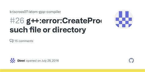 g error createprocess no such file or directory · issue 26