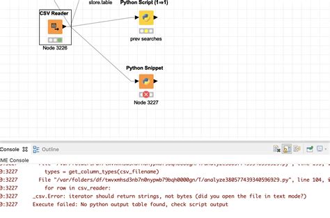 python script stopping at 30 knime analytics platform