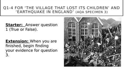 aqa language paper 2 specimen 3 walk through 4 lessons the village