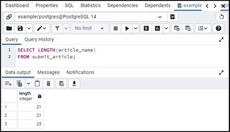 how to find length of a string in postgresql commandprompt inc