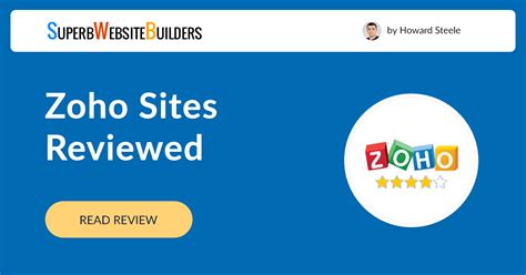 zoho sites review ease of use pricing features designs