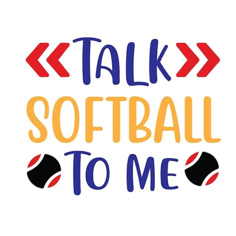 Premium Vector Softball Svg T Shirt Design