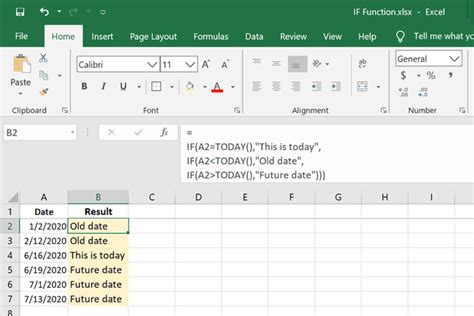 how to use the if function in excel