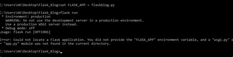 python how to setup environment variables for `flask run` on windows