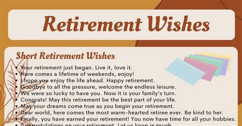 Retirement Wishes 90 Ways To Wish Someone A Happy Retirement • 7esl