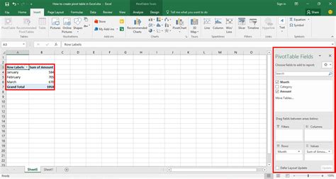 how to create pivot table in excel pivot table tutorial