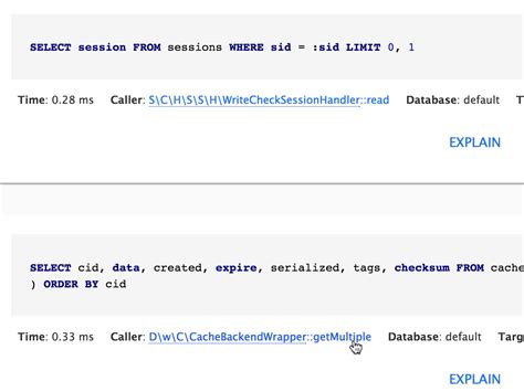 debug site performance using web profiler in drupal 8