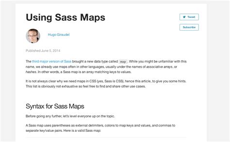using sass maps using sass maps words