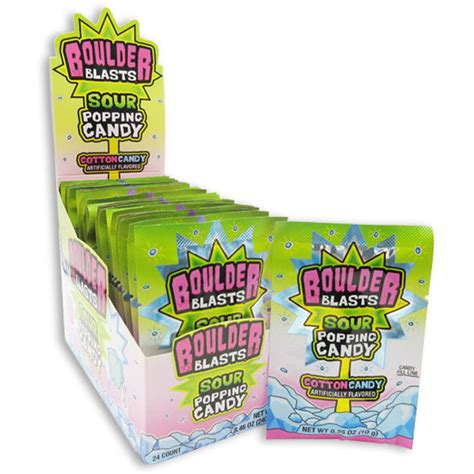Boulder Blast Sour Popping Candy Cotton Candy 35oz 24ct Candynow Ca