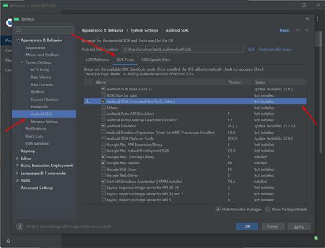 flutter cmdline tools component is missing hatası