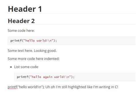 syntax highlighting in source code mode continues past end block when