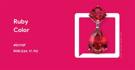 ruby color hex code is e0115f