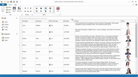 devexpress winforms grid custom sorting and non sortable columns youtube