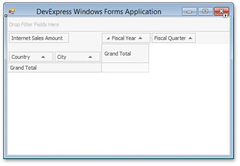 lesson 2 bind a pivot grid to an olap cube winforms