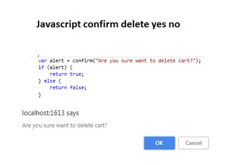 show confirmation message before deleting record