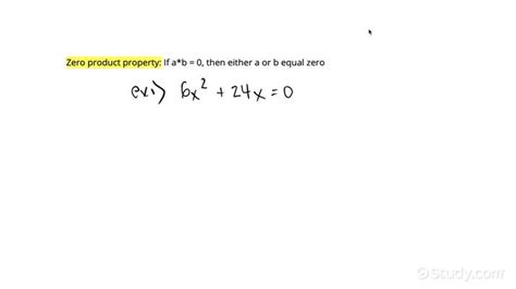 How To Find The Roots Of A Quadratic Equation Of The Form Ax 2 Bx 0