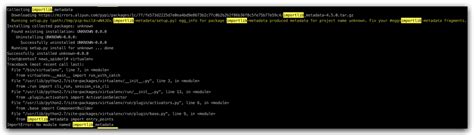 python2使用virtualenv报错 importerror no module named importlib metadata