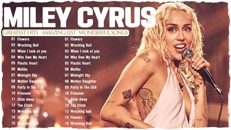 Miley Cyrus Greatest Hits Best Songs Of Miley Cyrus Playlist 2023