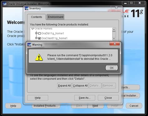 moin s dba blog how to uninstall oracle 11g client on windows