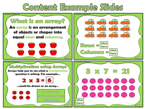 number arrays multiplication division and factors online