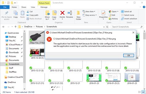 file error class not registered side by side configuration error