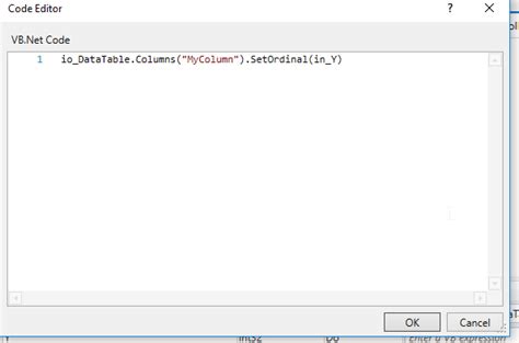 how to move column from index 0 to index 10 in datatable help