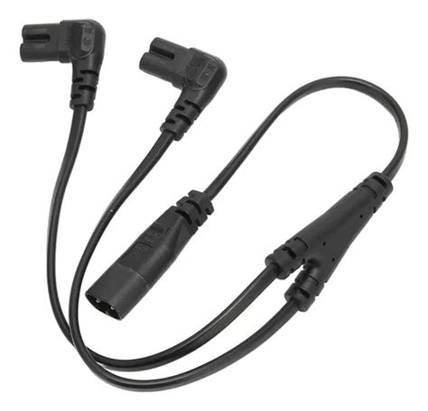 Cabo Iec320 C8 Para C7 Duplo Macho Para Fêmea 1 Entrada E 2
