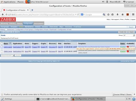 errors [113] no route to host and [111] connection refused zabbix forums