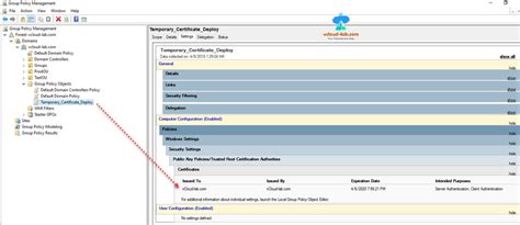 push ssl certificates to client computers using group