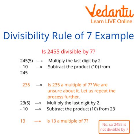 Divisibility Rule Of 7 Definition And Solved Examples