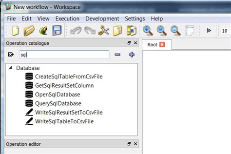 workspace basic sql database