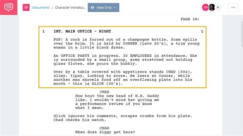 how to introduce characters in a screenplay character descriptions tips