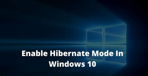how to enable hibernate in windows 10 quick way technadvice
