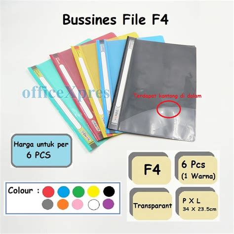 Jual Map Dokumen Map Plastik Bisnis File F4 Folio Map Kantong